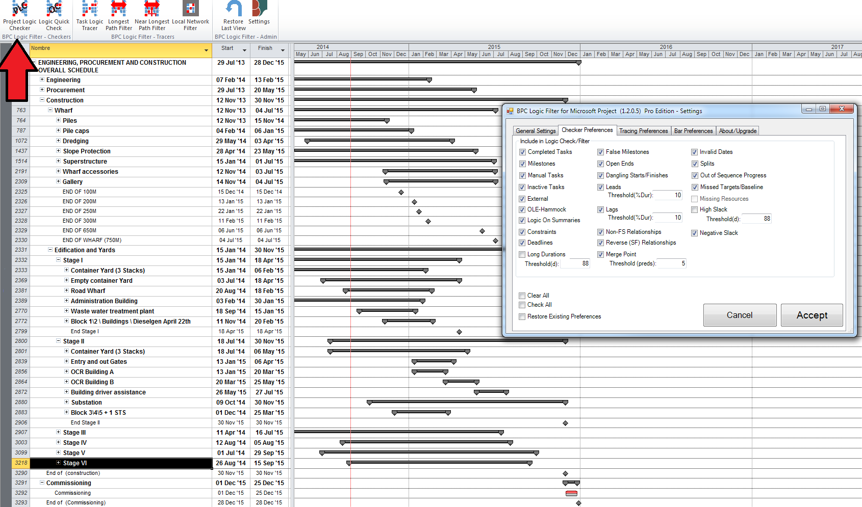 Microsoft Project Schedule Health Checking and Fixing using BPC Logic ...