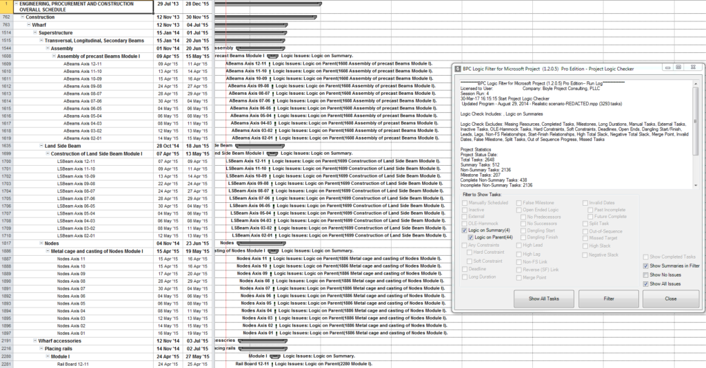 Microsoft Project Schedule Health Checking and Fixing using BPC Logic ...