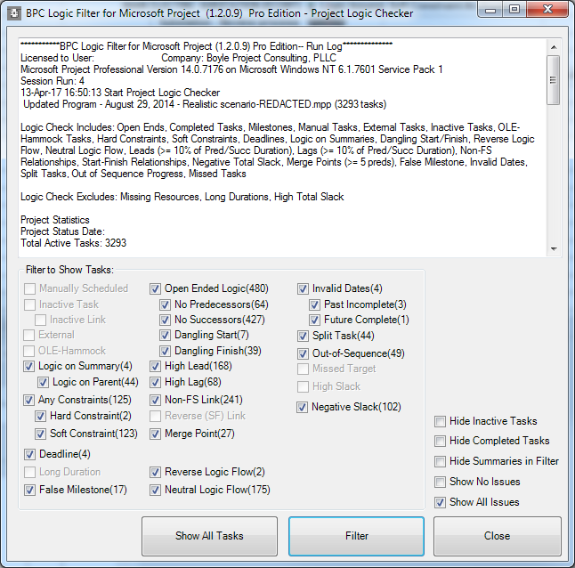 Microsoft Project Schedule Health Checking and Fixing using BPC Logic ...